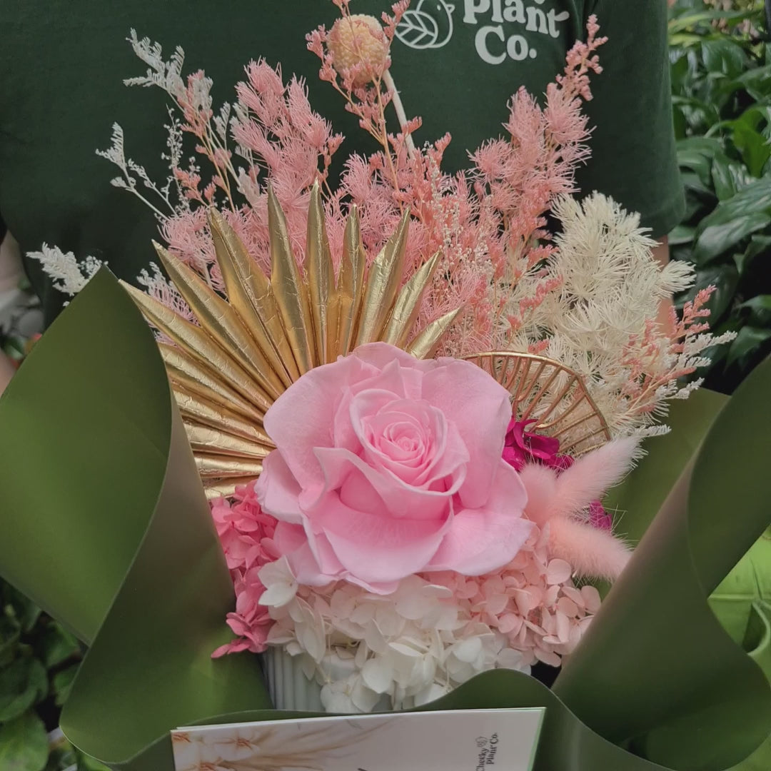 Wedding/Engagement Dried Flower Arrangements - Pink | Same Day Flower Delivery Sydney – Cheeky ...
