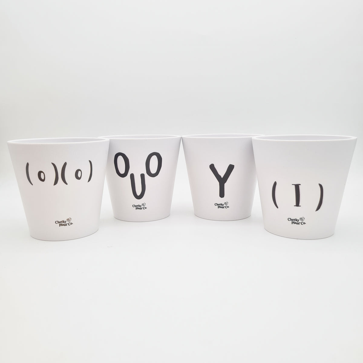 Rude Pots Four Pack | Funny & Quirky Plant Pots – Cheeky Plant Co.