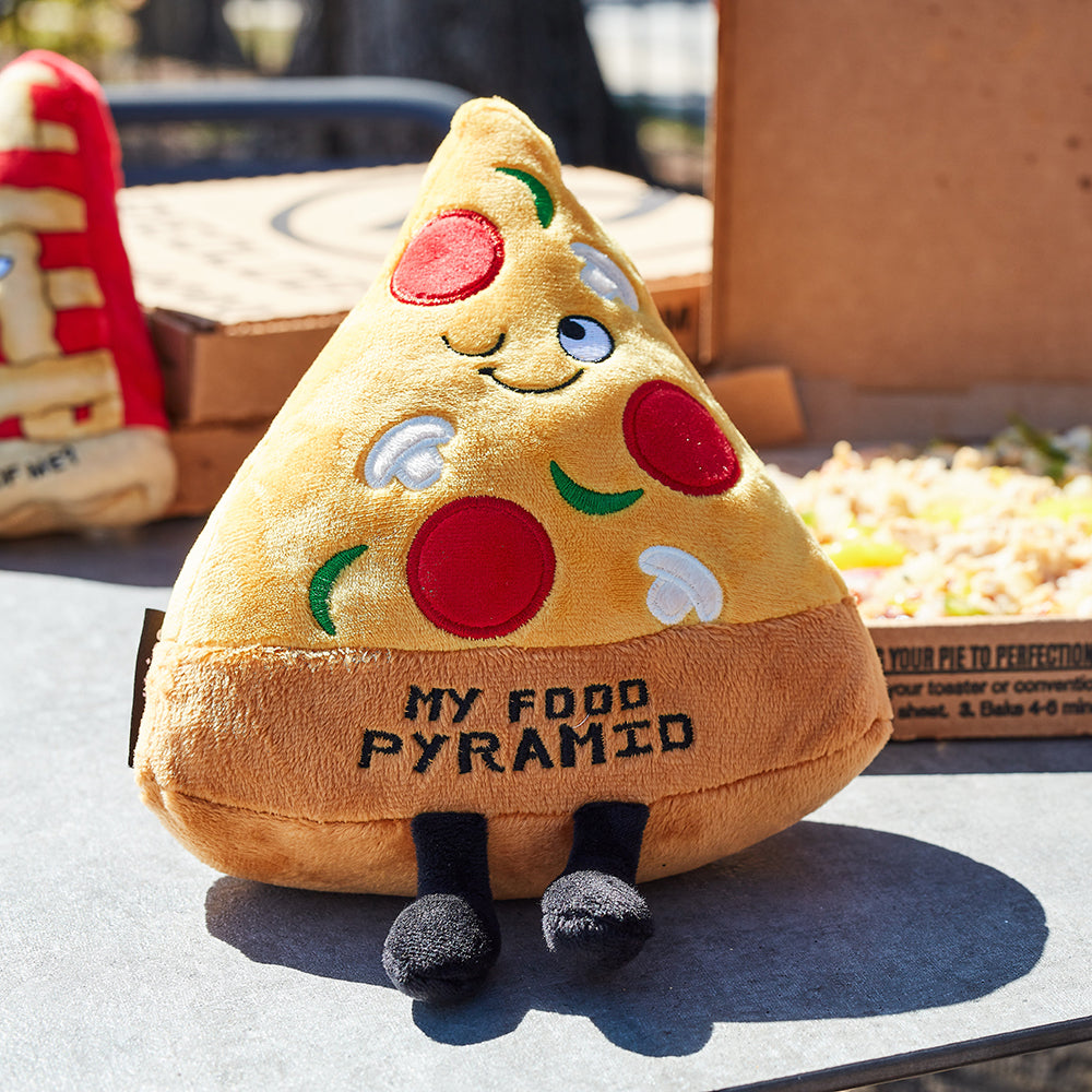 "My Food Pyramid" Plush Pizza - Punchkins Plushie – Cheeky Plant Co.